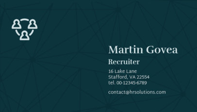 Placeit - Business Card Template for HR Business