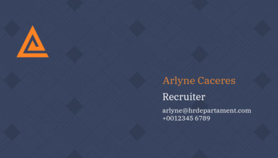 Placeit - Business Card Template for HR Business