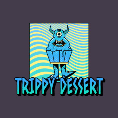 Placeit - Psychedelic Logo Generator Featuring a Trippy Building