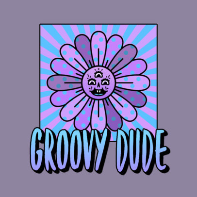 Placeit - Psychedelic Logo Generator Featuring a Trippy Building