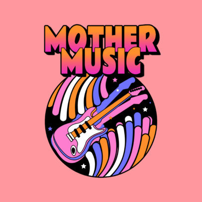 Placeit - Funk Music Logo Maker with a 70s Psychedelic Style